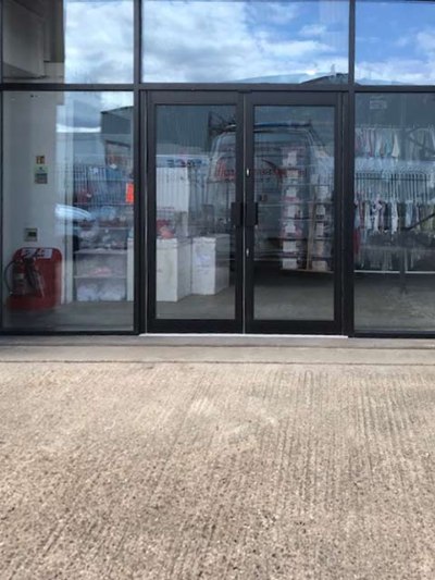 Aluminium Shop Front High End Fitting by B & L for UK retail stores